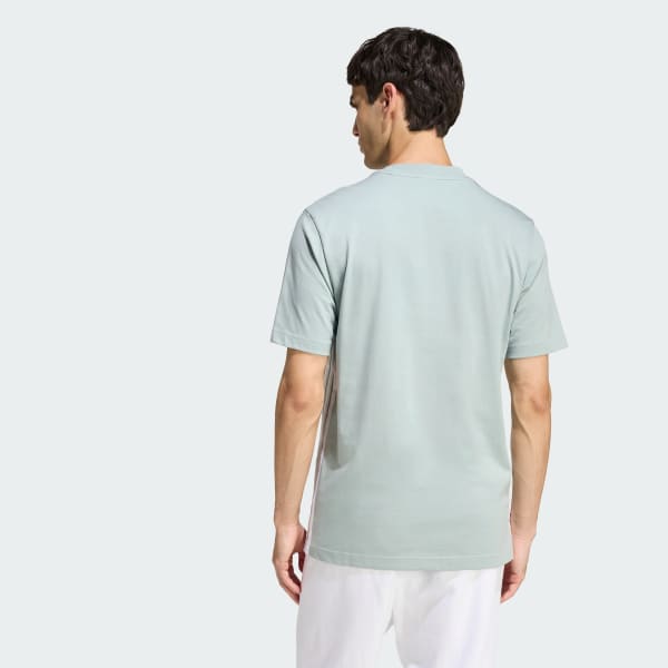 Camiseta Malha Simples Essentials Três Listras - Verde adidas | adidas ...