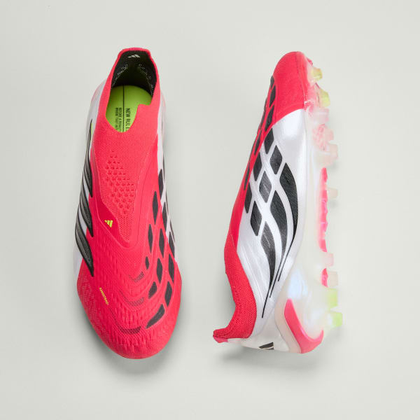 adidas Predator Elite Laceless Firm Ground Soccer Cleats - Red | Free ...