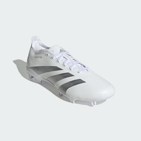 adidas Predator 24 League Low Firm Ground Soccer Cleats - White | Free ...