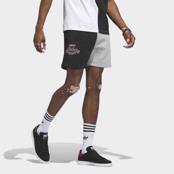 adidas Blocked Fleece Shorts - Black | Free Shipping with adiClub ...