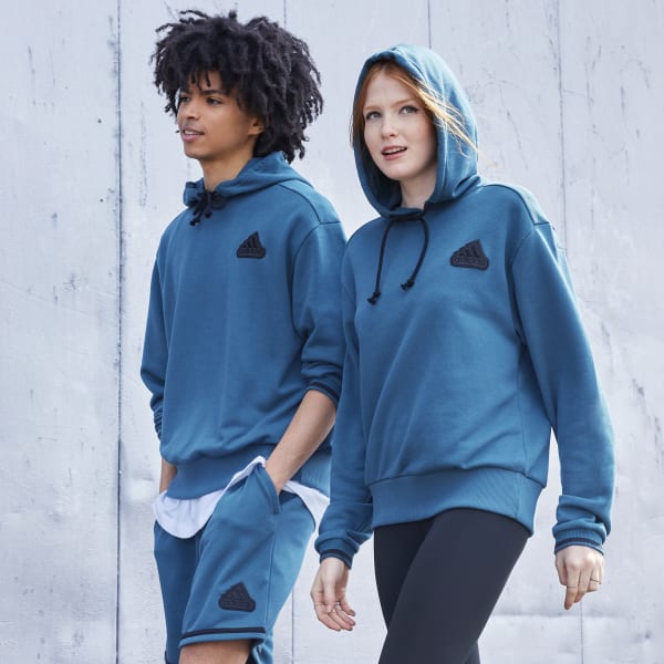 adidas French Terry Hoodie (Gender Neutral) - Blue | adidas Australia