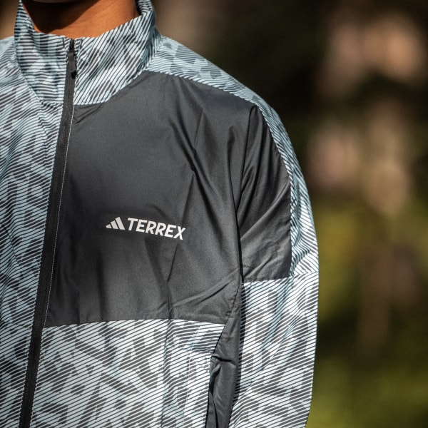 adidas Terrex Trail Running Wind Jacket - Grey | adidas UAE