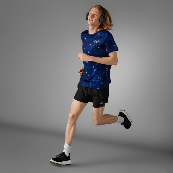 Camiseta Run It Brand Love - Azul adidas | adidas Brasil