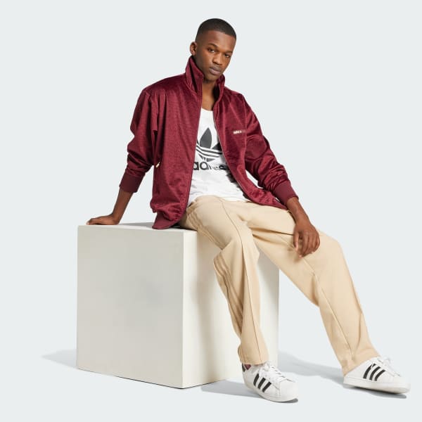 adidas Monogram Track Top - Burgundy | adidas Australia