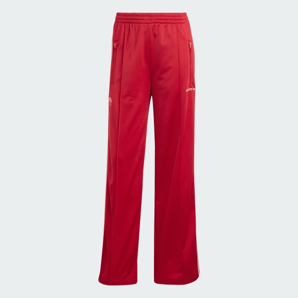 adidas Firebird Badge Track Tracksuit Bottoms - Red | adidas UK
