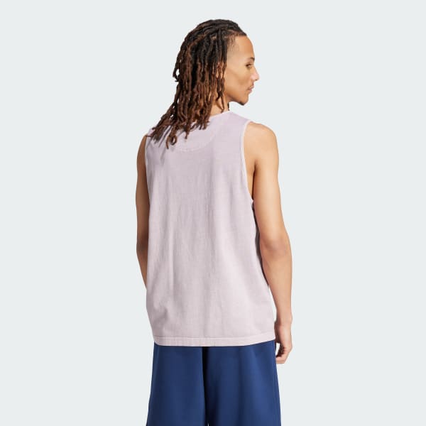 adidas Trefoil Essentials+ Dye Tank Top - Purple | Free Shipping with adiClub | adidas US