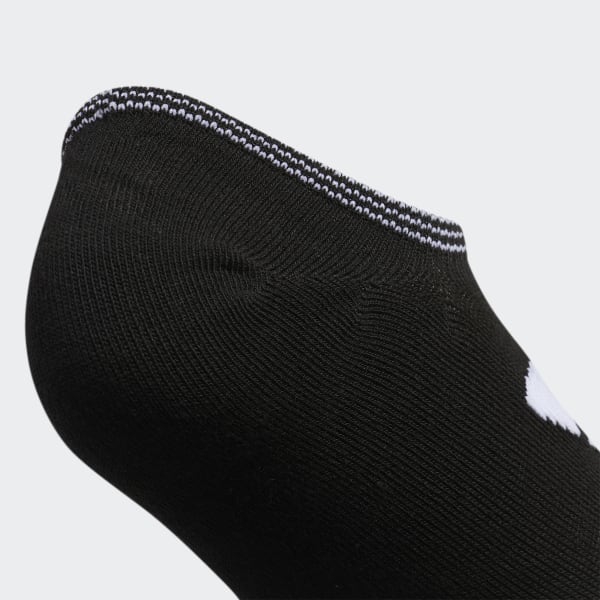 adidas Trefoil Superlite Super-No-Show Socks 6 Pairs - Black | Women's ...