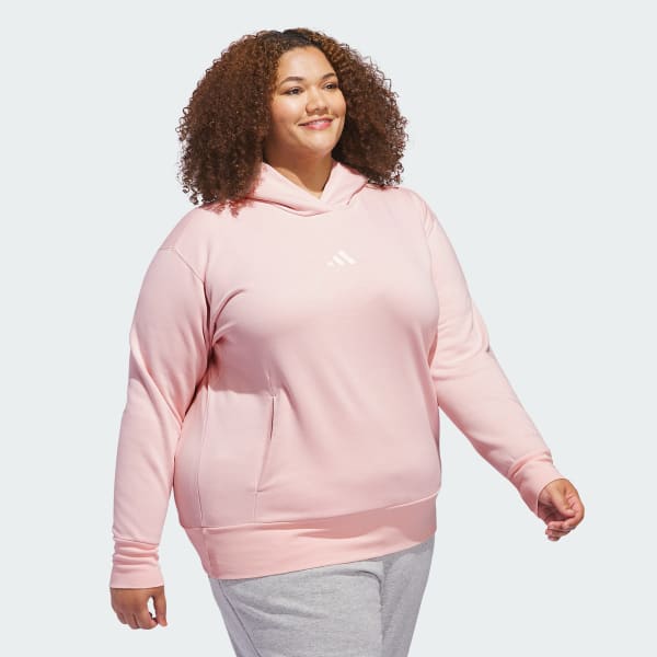 adidas ALL SZN Fleece Hoodie (Plus Size) - Pink | Free Shipping with ...