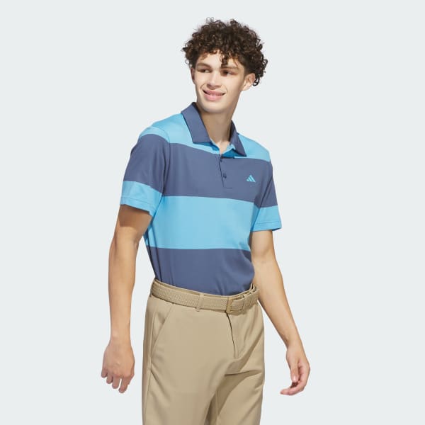adidas Colorblock Rugby Stripe Polo Shirt - Blue | adidas Australia