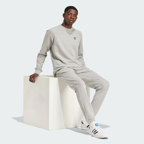 adidas Trefoil Essentials Joggers - Grey | adidas UK