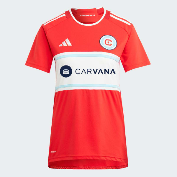adidas Chicago Fire 24/25 Home Authentic Jersey - Red | Free Shipping ...
