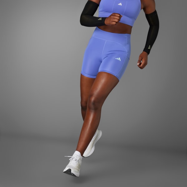 Shorts Legging Adizero - Azul adidas | adidas Brasil