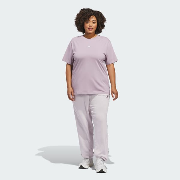 adidas Small Logo Tee (Plus Size) - Purple | Free Shipping with adiClub ...