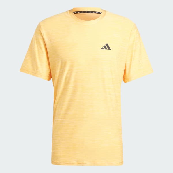 adidas Train Essentials Stretch Training Tee - Yellow | Free Shipping with adiClub | adidas US