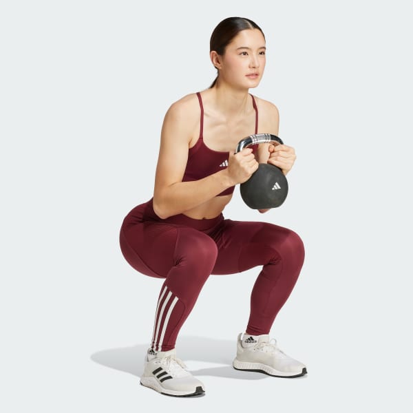 Bralette Hyperglam Rib - Borgonha adidas | adidas Brasil