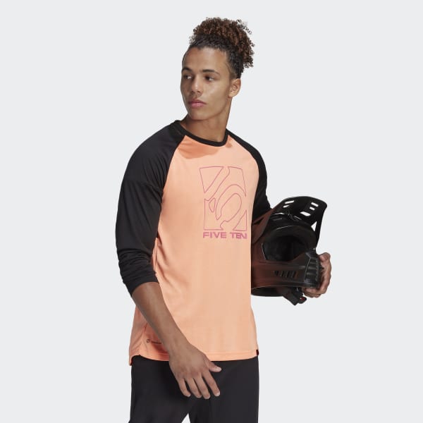 adidas Five Ten Long Sleeve Jersey BCA Tee - Orange | Free Shipping ...