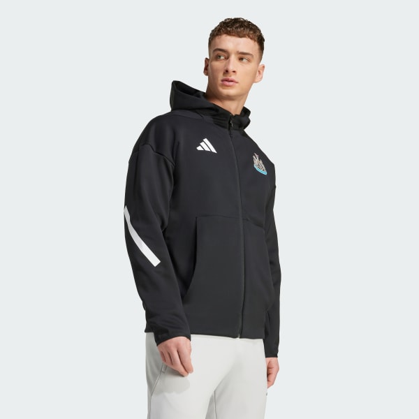 adidas Newcastle United FC ADIDAS Z.N.E. Anthem Jacket - Black | Free ...