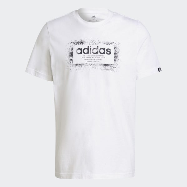 adidas Spray Box Graphic Tee - White | adidas Australia