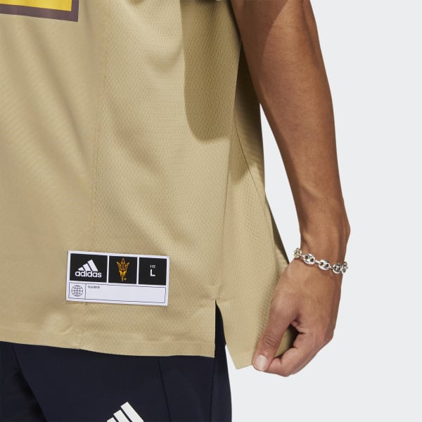adidas Arizona State University ‘Rising Devils’ Jersey - Beige | Men's ...