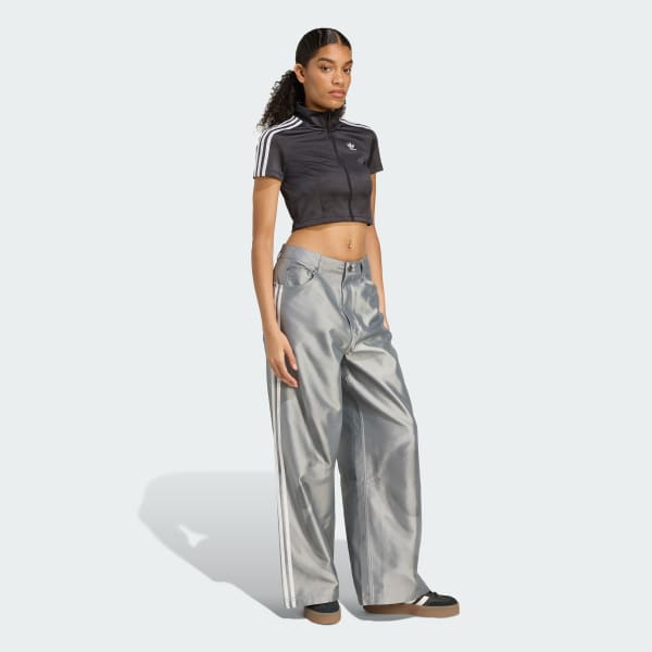 adidas Adilenium Season 4 Teamgeist Baggy Shine Denim Pants - Blue ...