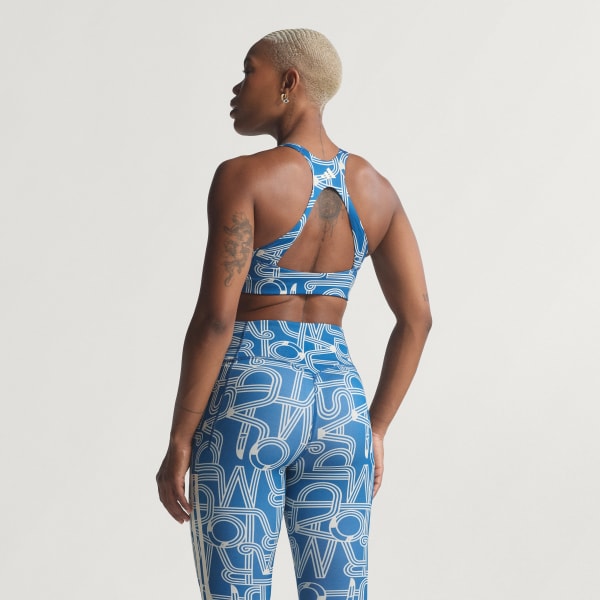 ADIDAS x FARM RIO OPTIME BRA - Blue | Free Shipping with adiClub ...