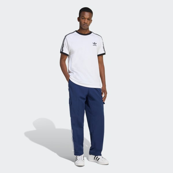 adidas ADICOLOR CLASSICS 3-STRIPES CARGO PANTS - Blue | Free Shipping ...
