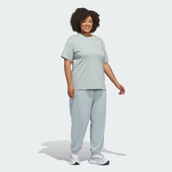 adidas Small Logo Tee (Plus Size) - Green | Free Shipping with adiClub ...