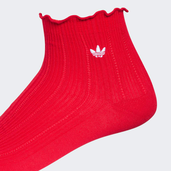 adidas Unisex Originals Ruffle 3-Pack Quarter - Red | Free Shipping ...