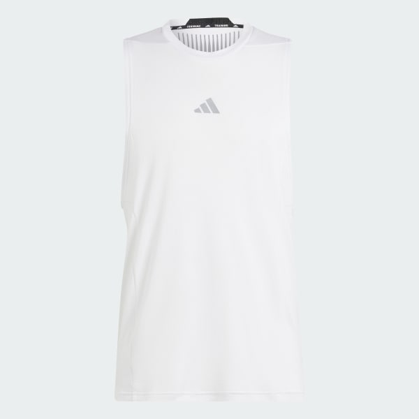 adidas Designed for Training Workout HEAT.RDY Tank Top - White | adidas ...