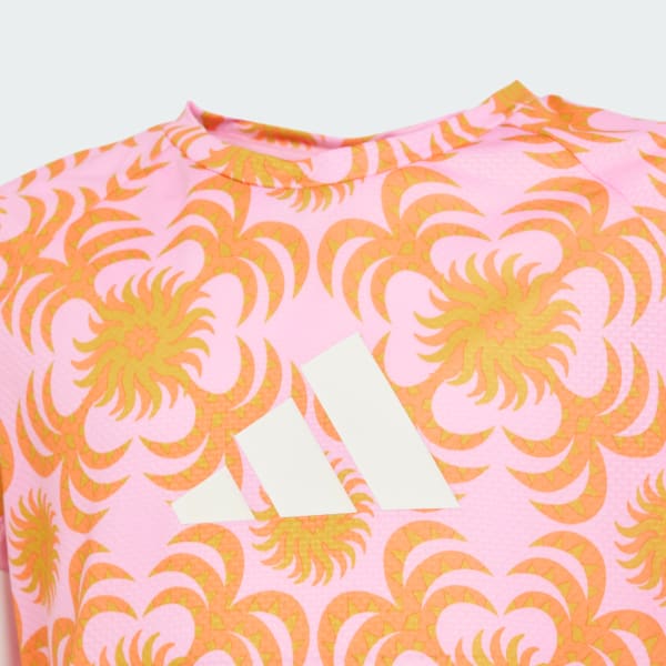 adidas x FARM Rio Training Tee Kids - Pink | Free Shipping with adiClub ...