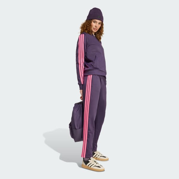 Agasalho Essentials 3-Stripes - Roxo adidas | adidas Brasil