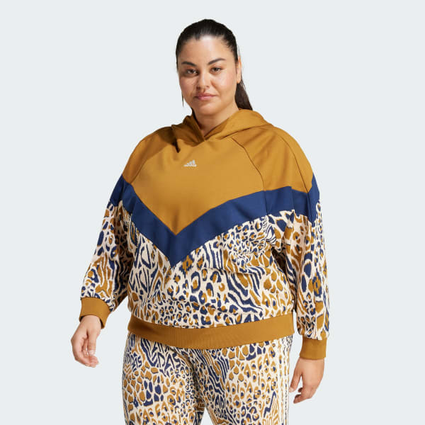 Moletom Capuz adidas x FARM Rio (Plus Size) - Marrom adidas | adidas Brasil