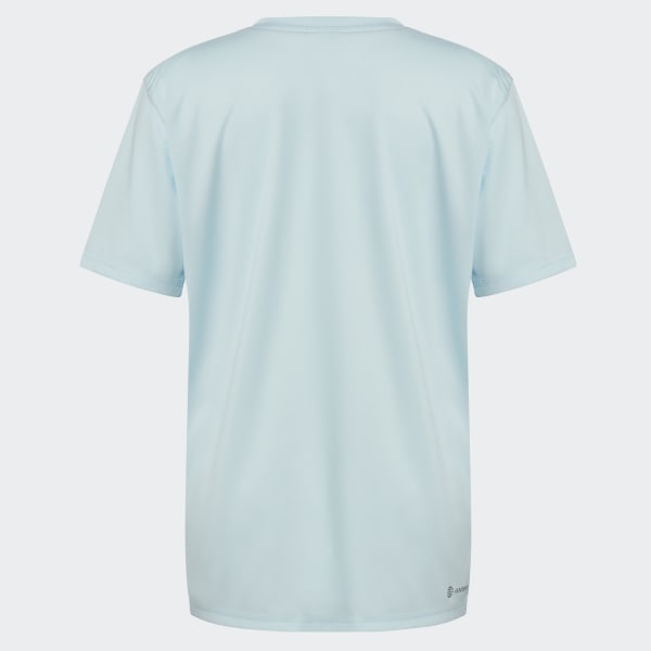 adidas Polyester Two-Color Badge of Sport Tee - Blue | Kids' Lifestyle ...