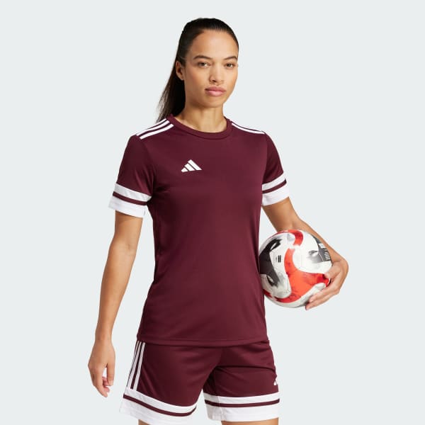 adidas Squadra 25 Jersey - Burgundy | Free Shipping with adiClub ...