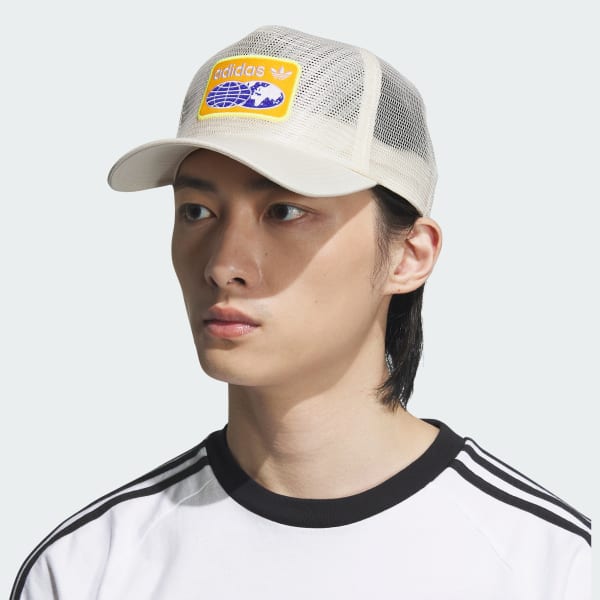 adidas Worldwide Full-Mesh Trucker Hat - White | Free Shipping with ...