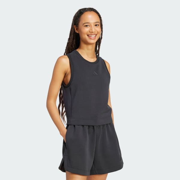 adidas Soft Lux Tank - Black | Free Shipping with adiClub