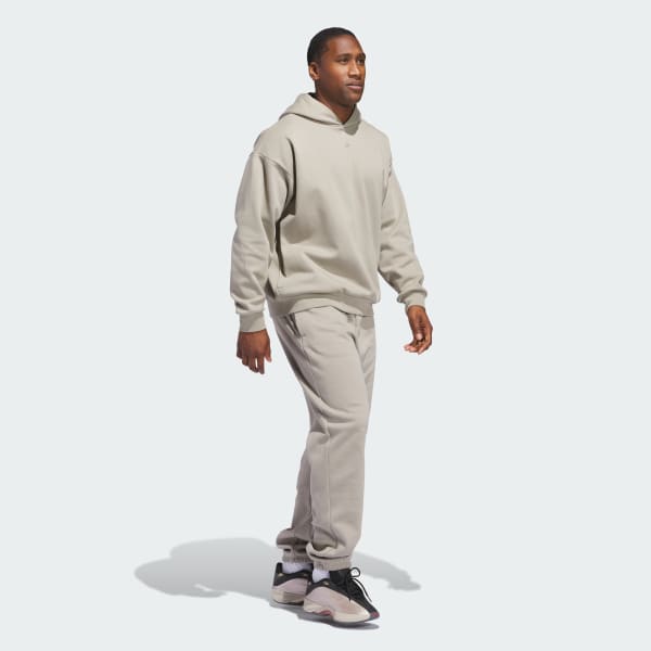 アディダス アディダス バスケットボール フリースパーカー（ジェンダーニュートラル） - ベージュ | アディダス ジャパン