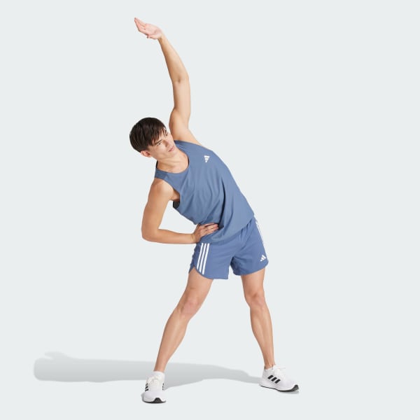 Adidas Own The Run Tank Top Blue Mens Running Adidas Us