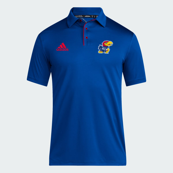 adidas KU Coach Fashion Short Sleeve Polo Shirt - Blue | Free Shipping ...