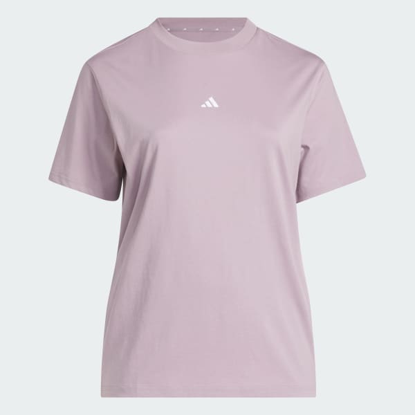 adidas Small Logo Tee (Plus Size) - Purple | Free Shipping with adiClub ...