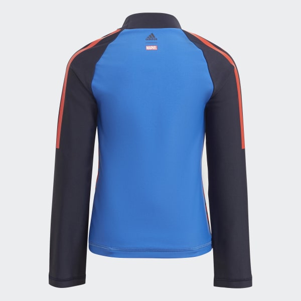 adidas Marvel Spider-Man Long Sleeve Rash Guard - Blue | Free Shipping ...