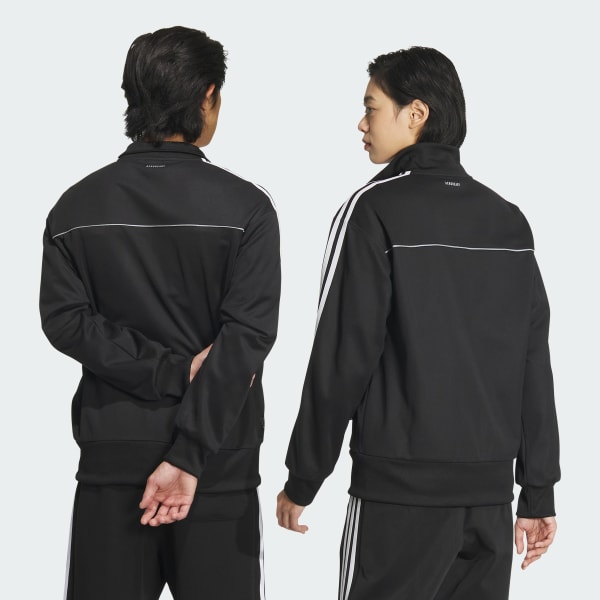 アディダス スリーストライプス パック ルーズフィットトラックジャケット（ジャージ） - ブラック | アディダス ジャパン
