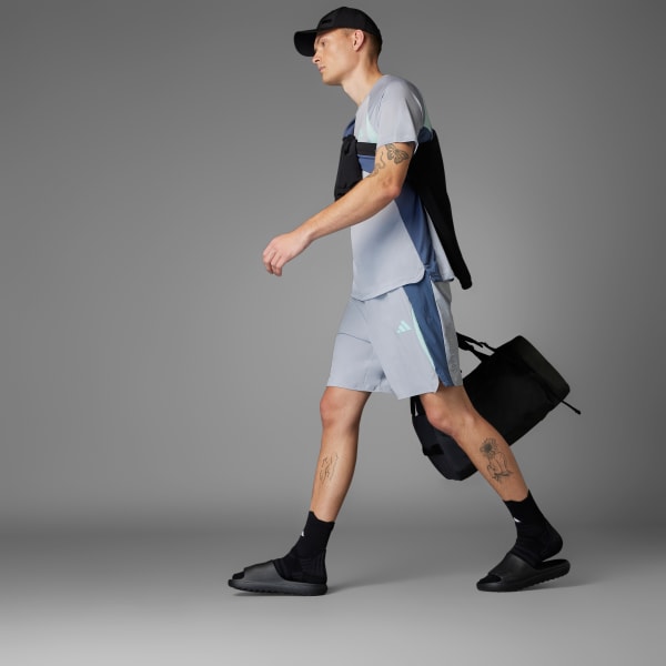 Shorts Tech Apparel Colorblock - Cinza adidas | adidas Brasil