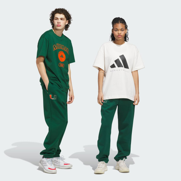 adidas Miami Hurricanes Chapter Basketball Pant - Green | Free Shipping with adiClub