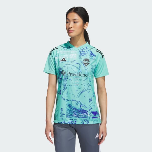 adidas Seattle Sounders Tiro Graphic Jersey - Green | Free Shipping ...