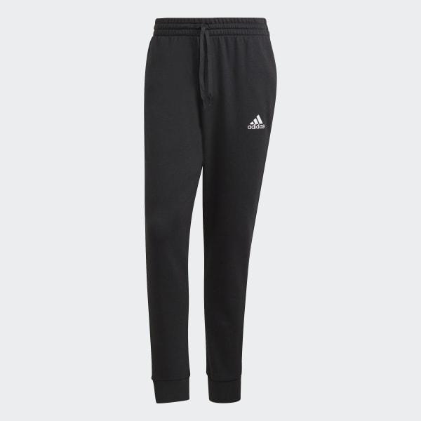 adidas Essentials French Terry Tapered Cuff Pants - Black | Free ...