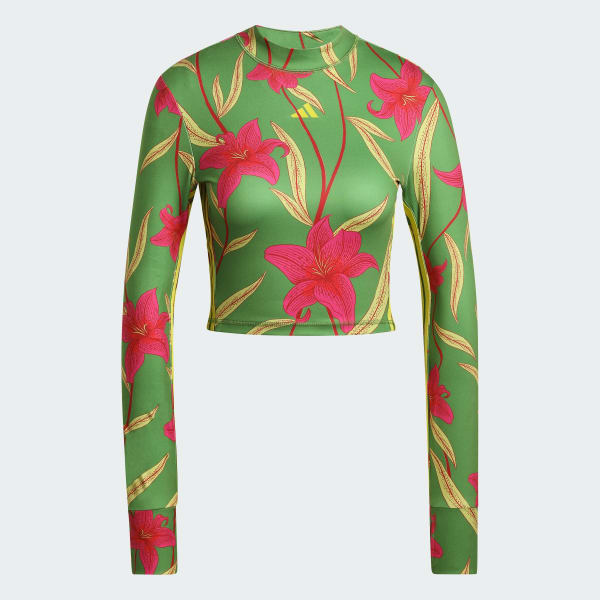 ADIDAS x FARM RIO TRAINING LONG SLEEVE T-Shirt - Green | Free Shipping ...