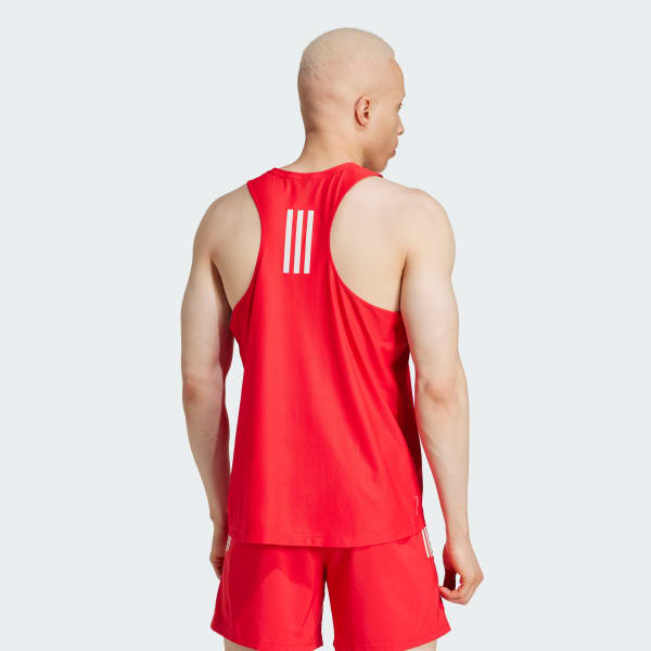 adidas Own The Run Tank Top - Red | adidas Australia