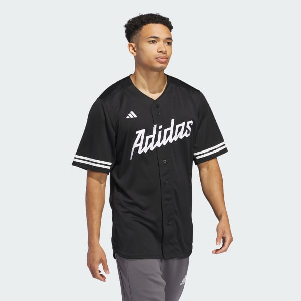 adidas Baseball Jersey - Black | Free Shipping with adiClub | adidas US