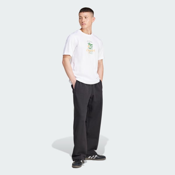 adidas Originals Leisure League Logo T-Shirt - White | Free Delivery ...